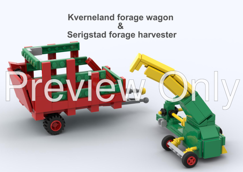 LEGO MOC Forage Harvester and -Wagon by BrickScheme | Rebrickable ...