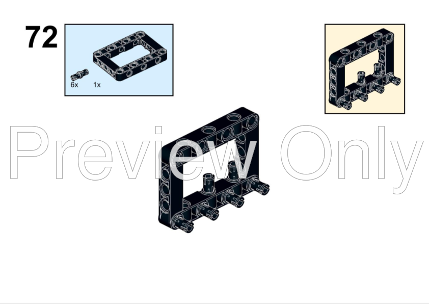 Lego Moc 42114 Model B Telehandler By Xaerozkota Rebrickable