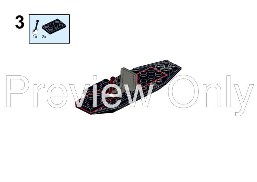 LEGO MOC Mini Batwing 89 by Double_U_Bricks | Rebrickable - Build with LEGO