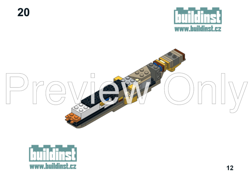 LEGO MOC 76191: Golden Fish by Tomik | Rebrickable - Build with LEGO