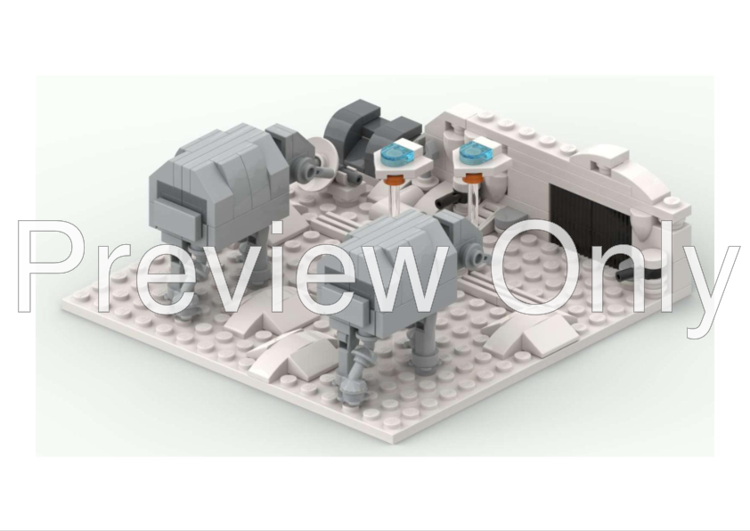 LEGO MOC Hoth diorama by LeFisch | Rebrickable - Build with LEGO