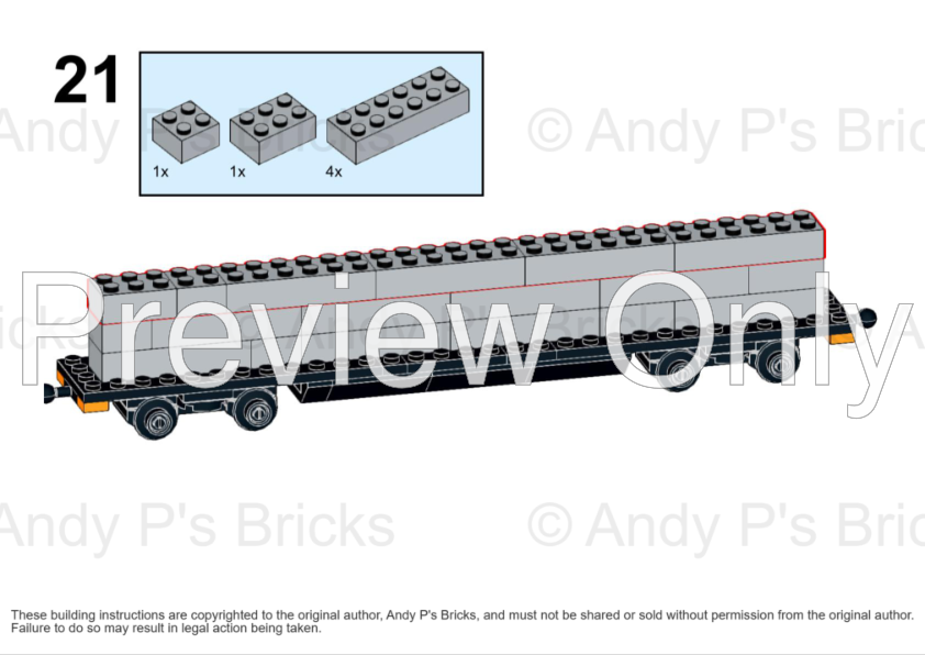 LEGO MOC 4-Wide GWR Castle HST Set - 2 Power Cars & 4 MK3 Carriages by ...