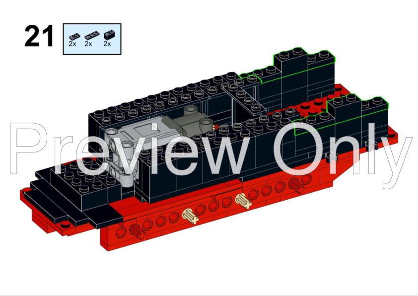Lego Moc Br988 Db 8 Wide For M Wheel By Dynabrixx Rebrickable