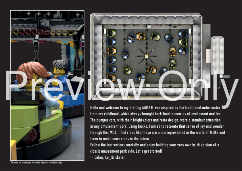 LEGO MOC Autoscooter / Bumper Cars by Lu_Brickster | Rebrickable ...