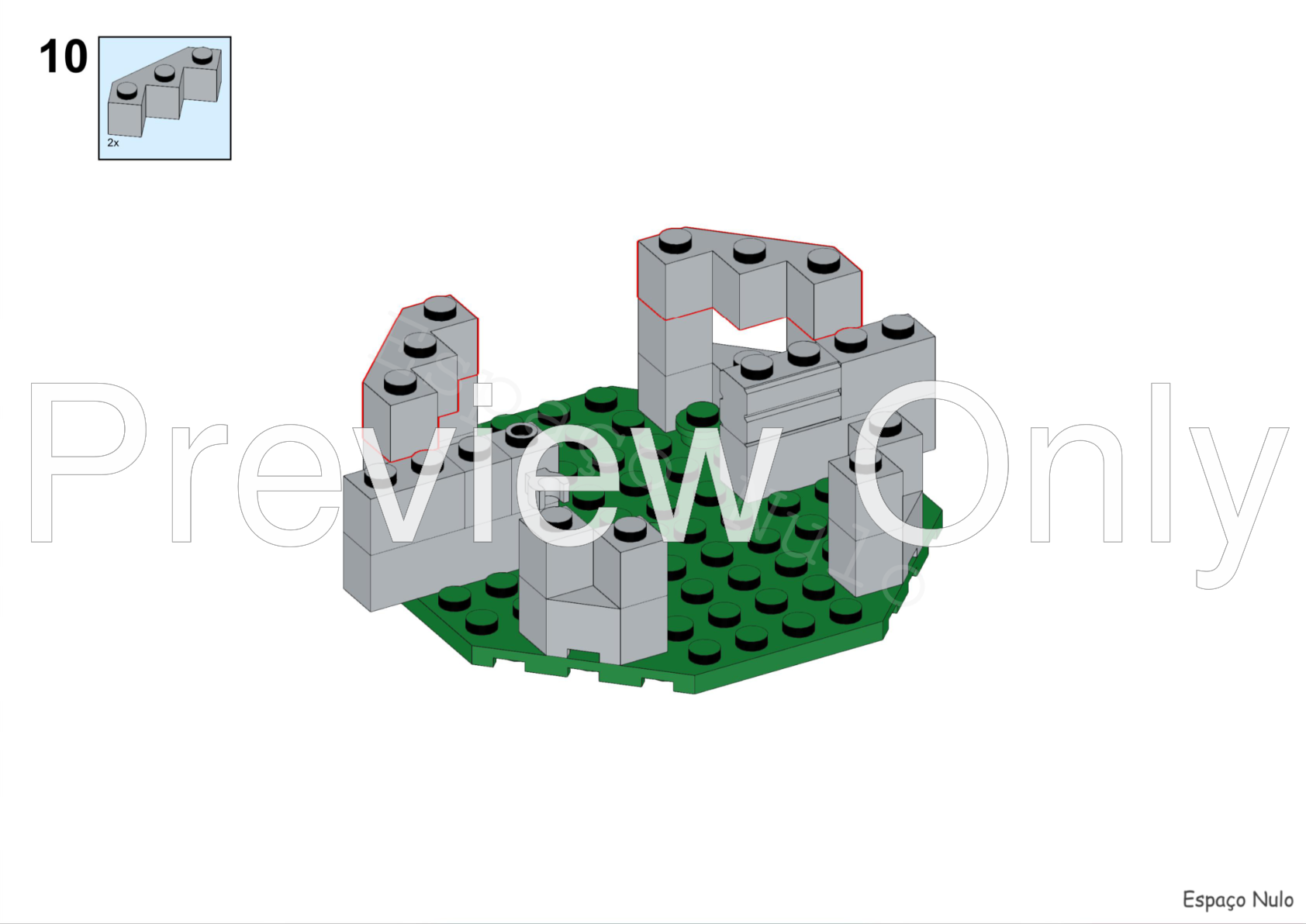 LEGO MOC Outpost castle expansion by Espnulo | Rebrickable - Build with ...