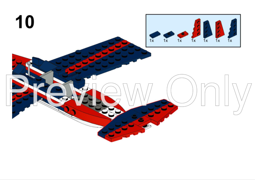 LEGO MOC Tiger Moth Biplane by Tasblocker | Rebrickable - Build with LEGO