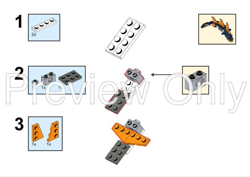 LEGO MOC 31126 x 2 : Leviathanmon by the4thsentineljtch | Rebrickable ...
