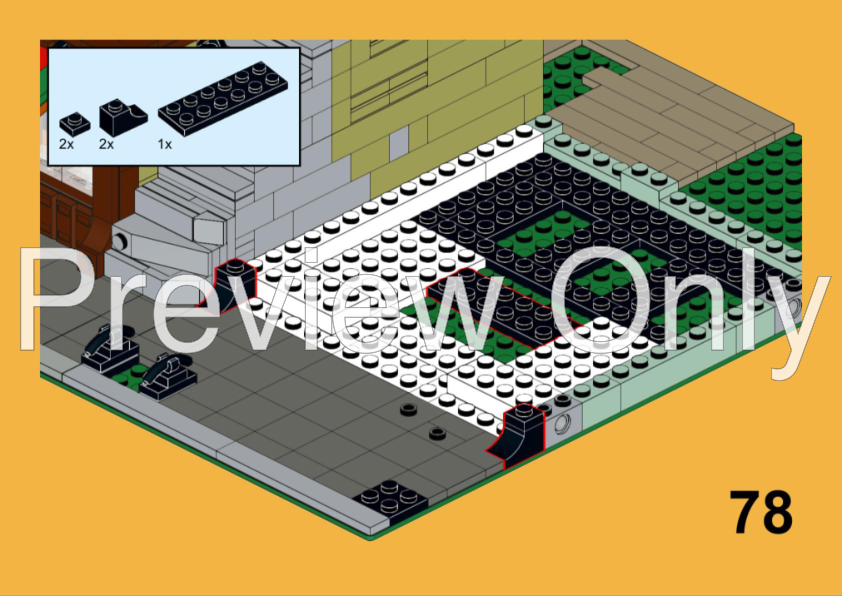 Lego Moc Modular Pizzeria And Flower Shop By Ahribricks Rebrickable
