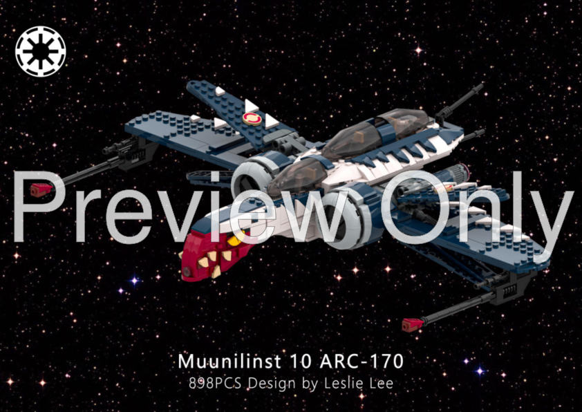 LEGO MOC ARC-170 Muunilist 10 by LeslieLee | Rebrickable - Build with LEGO