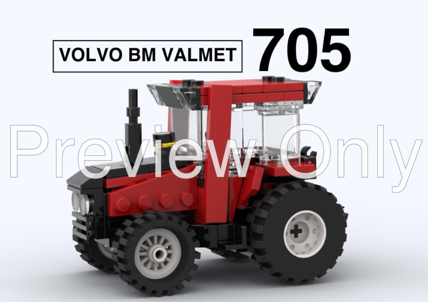 LEGO MOC Volvo BM Valmet 705 by BrickScheme | Rebrickable - Build with LEGO