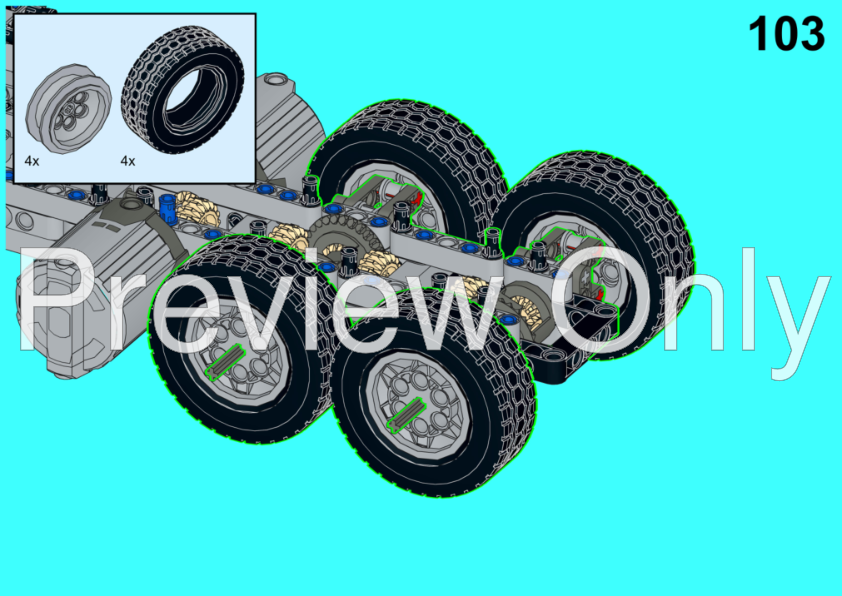 LEGO MOC Semitrailer Truck Mercedes-Benz Arocs - 6 x 4 by hoschy0815 ...