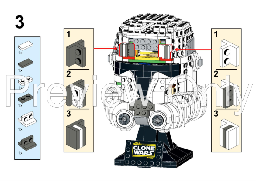 LEGO MOC Coruscant Guard (Red), Kamino Security (Grey), 187th (Purple ...