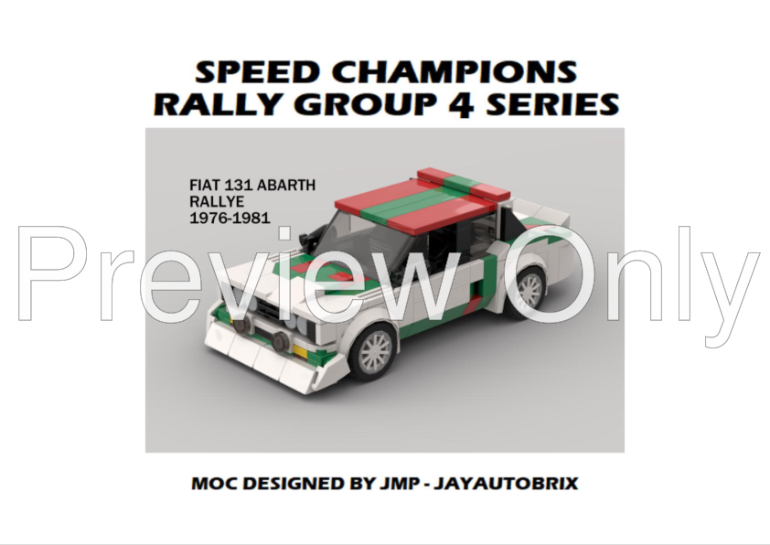 LEGO MOC Fiat 131 Abarth Rally (Group 4) by JMPmodels | Rebrickable ...