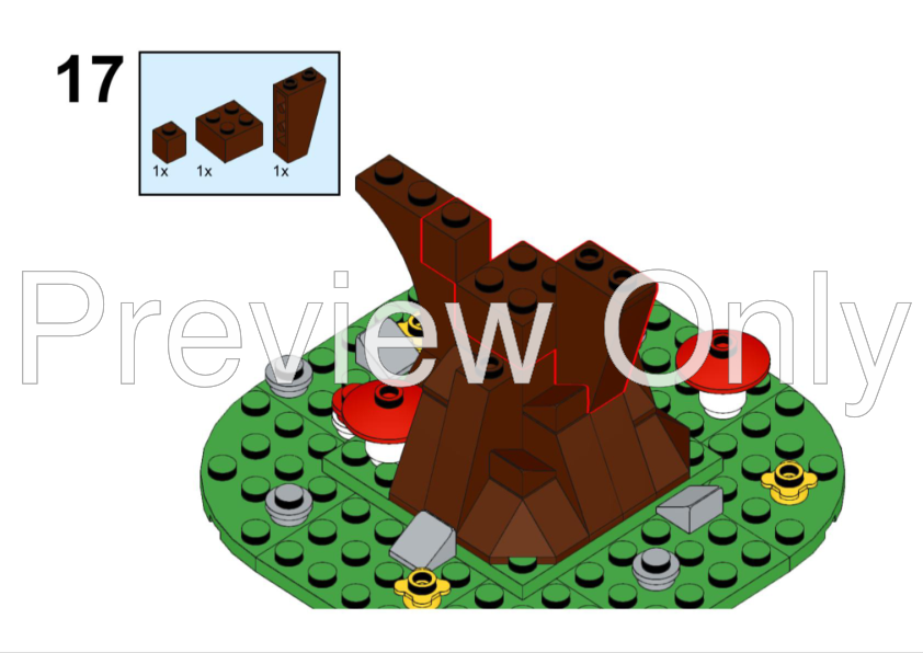 Lego Moc Swamp Tree By Gabizon Rebrickable Build With Lego