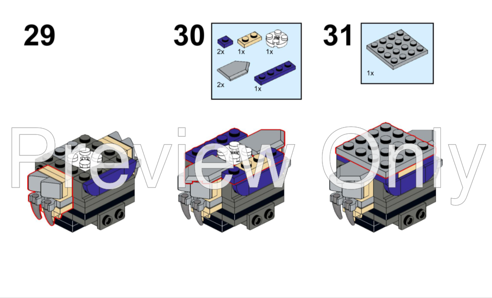 Lego Moc Tmnt Super Set 1 Brickheadz Shredder Krang Bebop