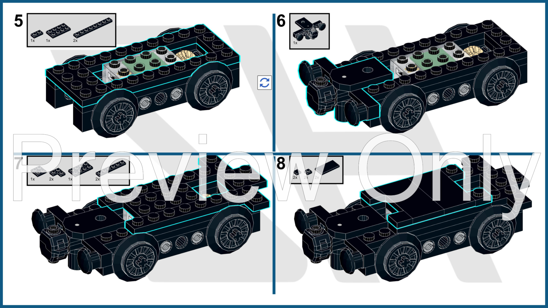LEGO MOC German Köf2 prepared for the use of a Circuit Cubes drive by ...