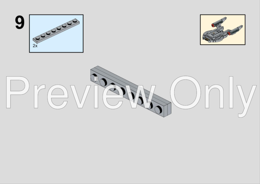 Lego Moc Nx 01 Enterprise And Refit By Hyphencubed Rebrickable