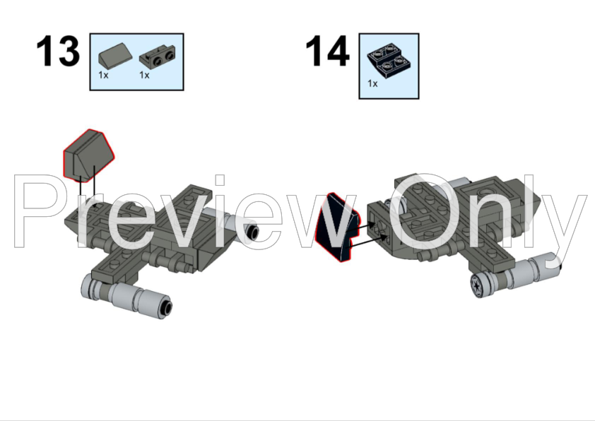 LEGO MOC AH-6 Little Bird Helicopter by hg_moc | Rebrickable - Build ...
