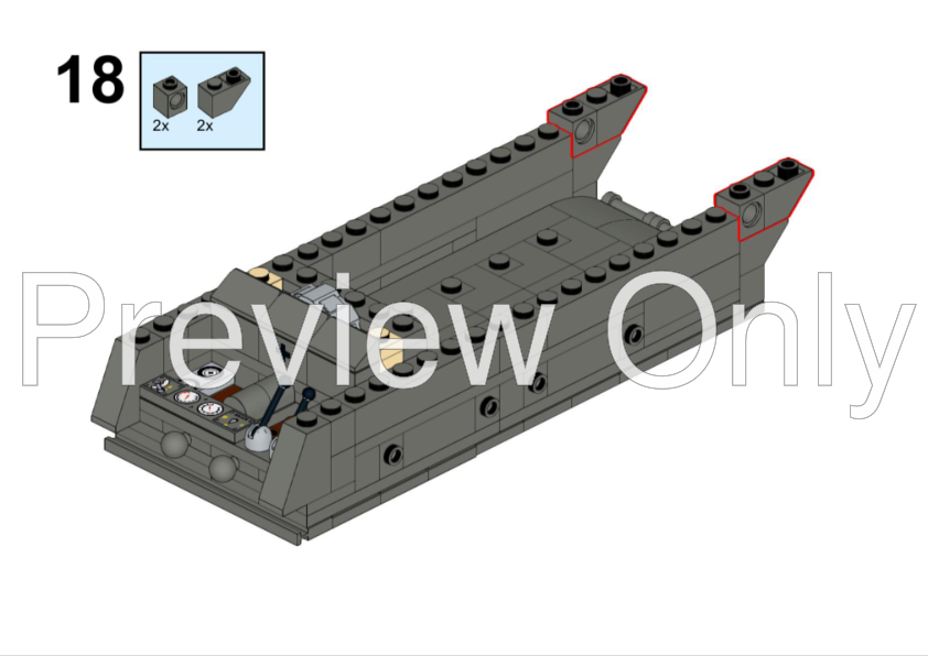 Lego Moc Usmc Lvt 4 Landing Craft By Datlegoman Rebrickable Build