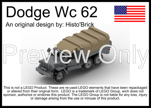 LEGO MOC Dodge WC 62 / WW2 by Lepetitlegoneuf | Rebrickable - Build ...
