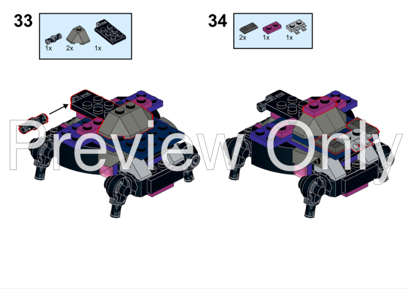 Lego Moc Alien Spaceship By Bassdj Rebrickable Build With Lego
