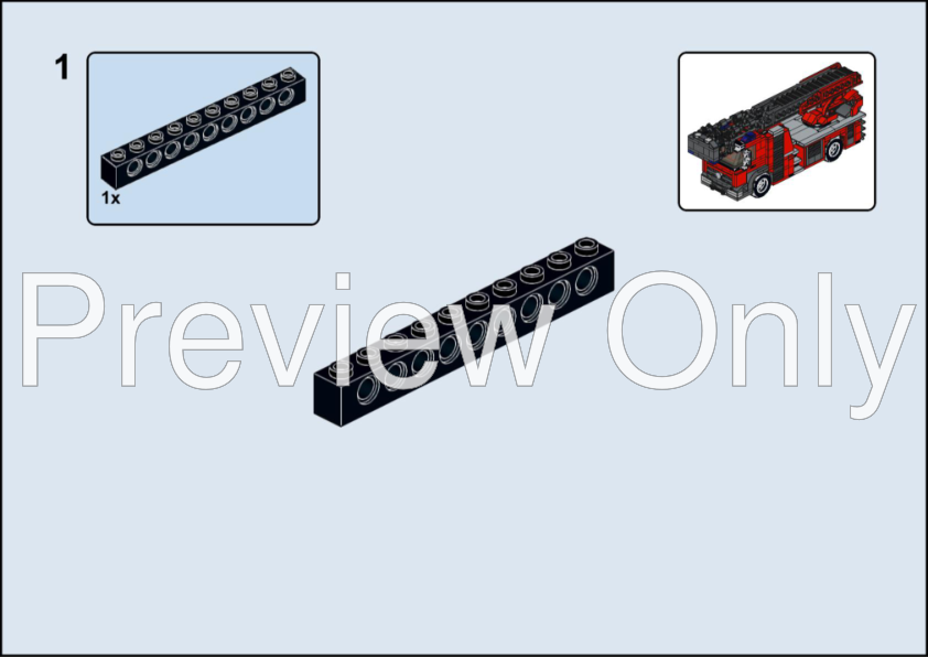 LEGO MOC Zaandam Fire Ladder Truck by mausbricks | Rebrickable - Build ...