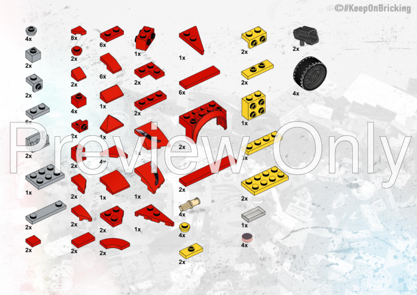 LEGO MOC 76914 Red Rod by Keep On Bricking | Rebrickable - Build with LEGO