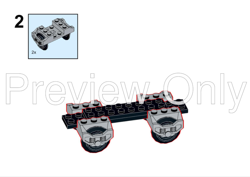 LEGO MOC Mini Santa Fe Super Chief Wagon / Car by Basti2 | Rebrickable ...