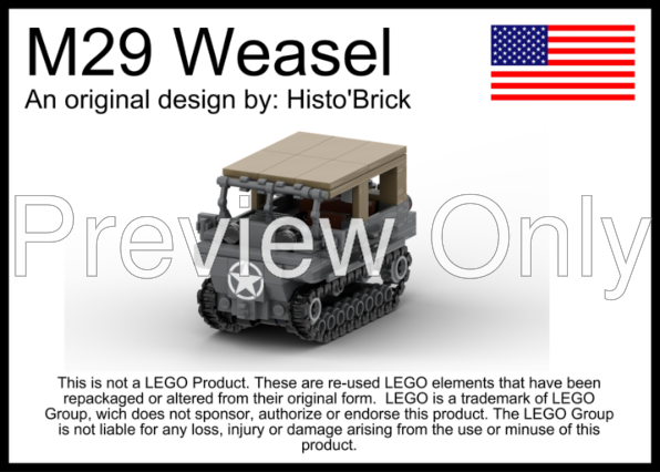 LEGO MOC M29 Weasel / WW2 by Lepetitlegoneuf | Rebrickable - Build with ...
