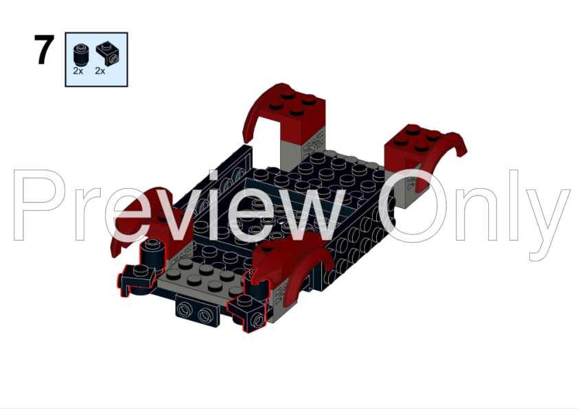 LEGO MOC Dark red Mclaren 750s by ryangc_productions | Rebrickable ...