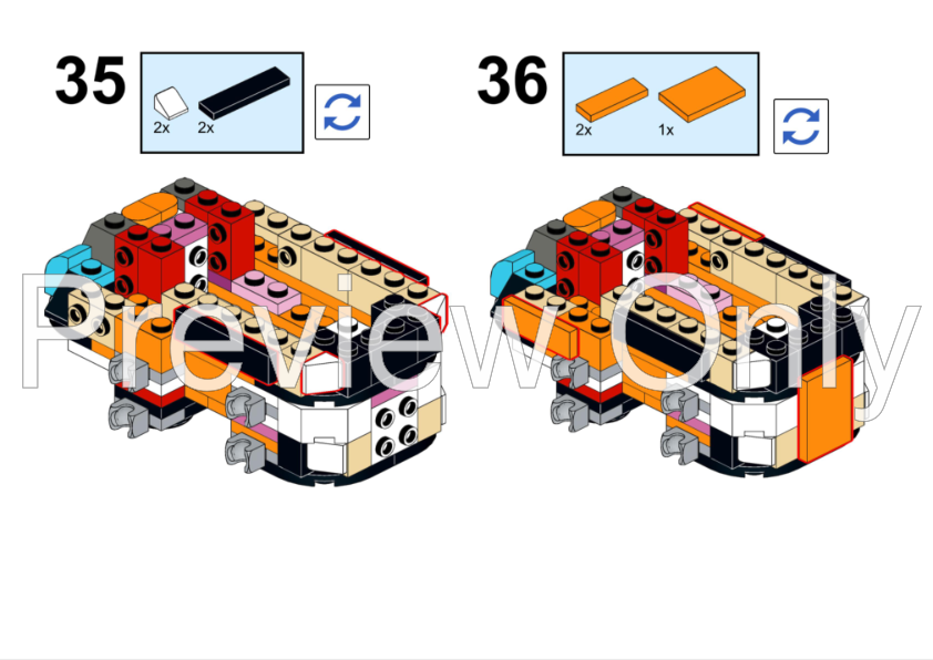 LEGO MOC 31129 Tiger Tank Mech by DS3D | Rebrickable - Build with LEGO