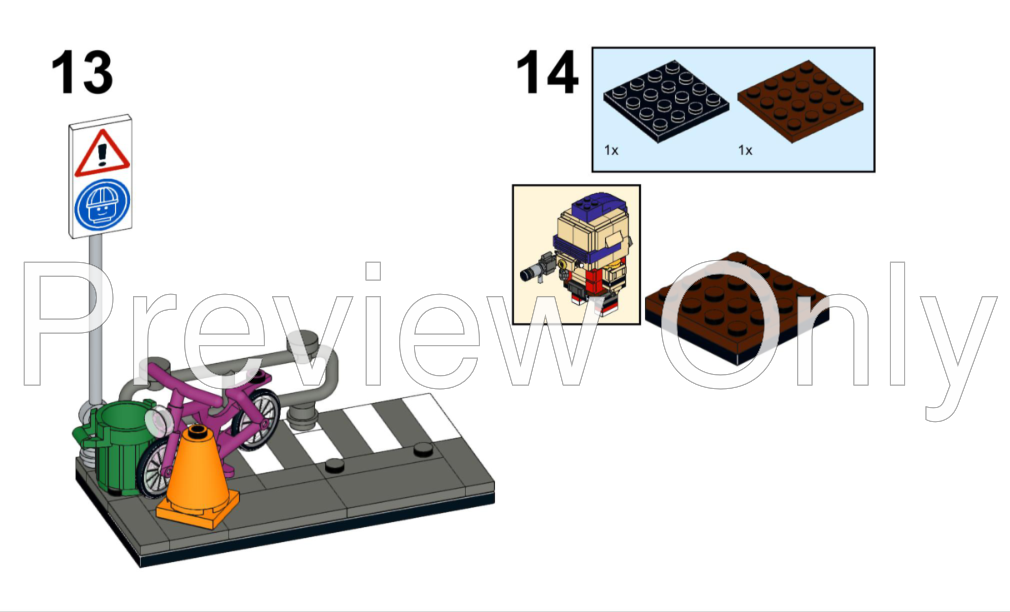 LEGO MOC TMNT - Bebop - Brickheadz by EdgarGuacs | Rebrickable - Build ...