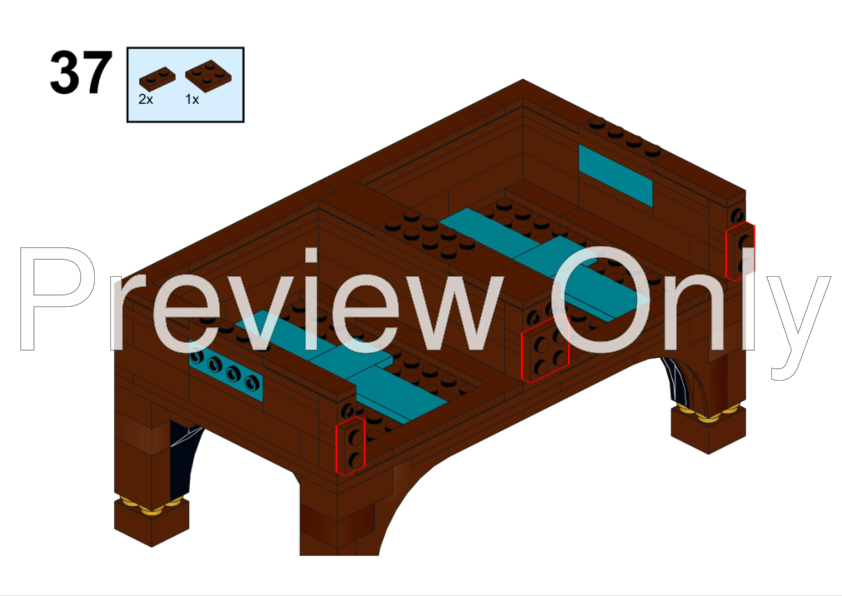 LEGO MOC Adventurer Desk by the_halfangel | Rebrickable - Build with LEGO