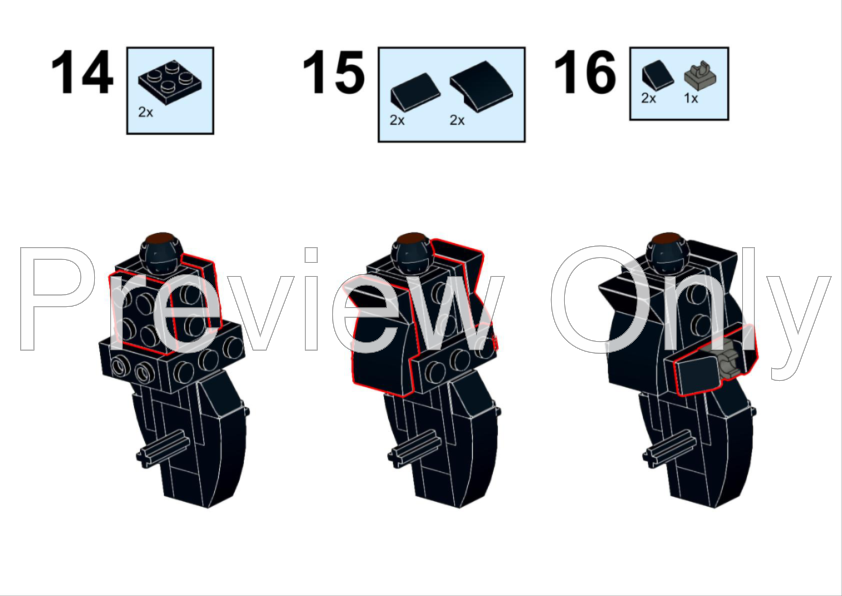 LEGO MOC transformer barricade black ver by wowblock | Rebrickable ...