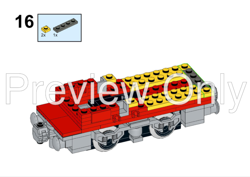 LEGO MOC Mini Santa Fe Super Chief A-Unit Locomotive by Basti2 ...