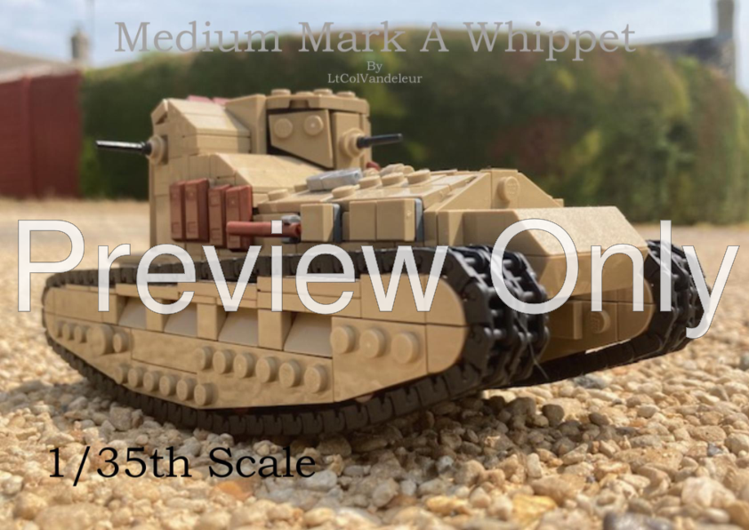 LEGO MOC Medium Mark A Whippet by LtColVandeleur | Rebrickable - Build ...