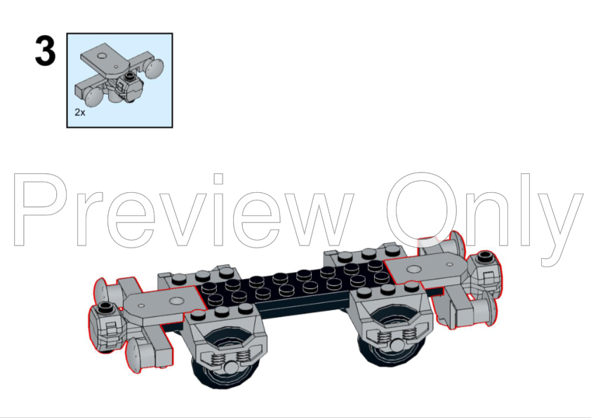 LEGO MOC Mini Santa Fe Super Chief Club-Baggage by Basti2 | Rebrickable ...