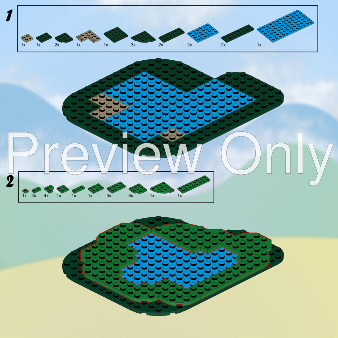 LEGO MOC Little Pond - Lego Moc by marinbrickdesign | Rebrickable - Build with LEGO