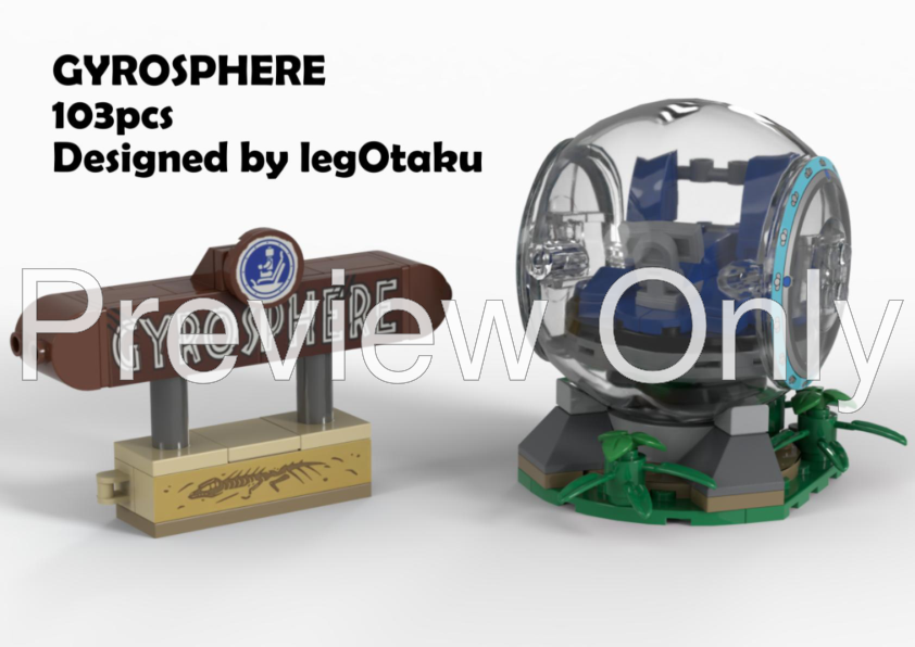 LEGO MOC Gyrosphere by legOtaku | Rebrickable - Build with LEGO
