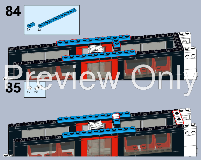 LEGO MOC-151818 Remote Controlled Metro / Subway (City Scale, with ...