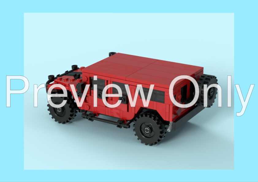 LEGO MOC Hummer H1 Alpha by DinhTuanKiet | Rebrickable - Build with LEGO