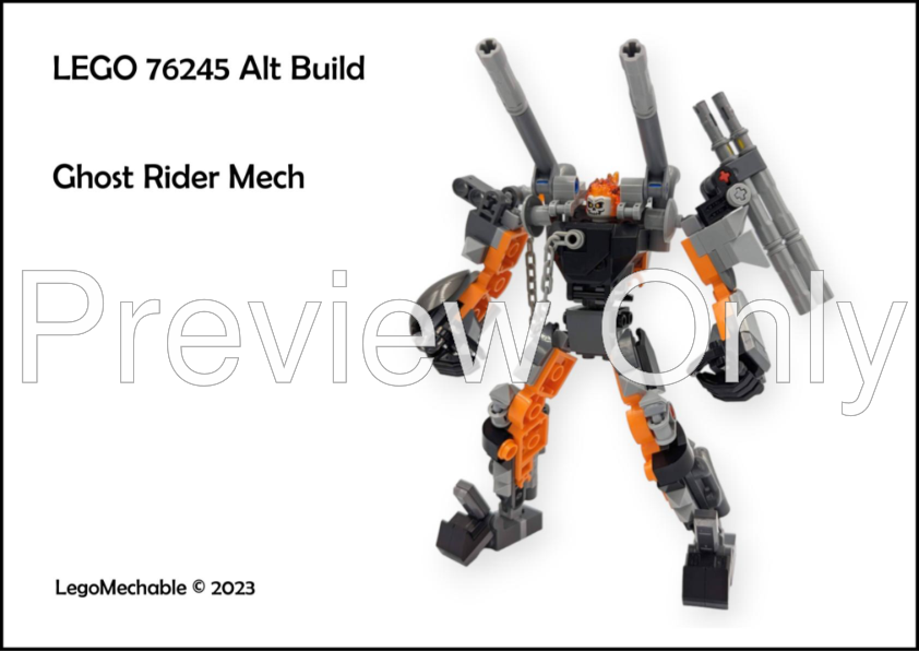 LEGO MOC 76245 - Ghost Rider Mech by LegoMechable | Rebrickable - Build ...