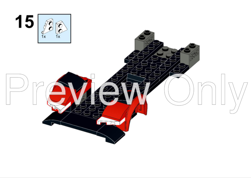 LEGO MOC Ferrari 499P LMH 50 by fisibrick | Rebrickable - Build with LEGO