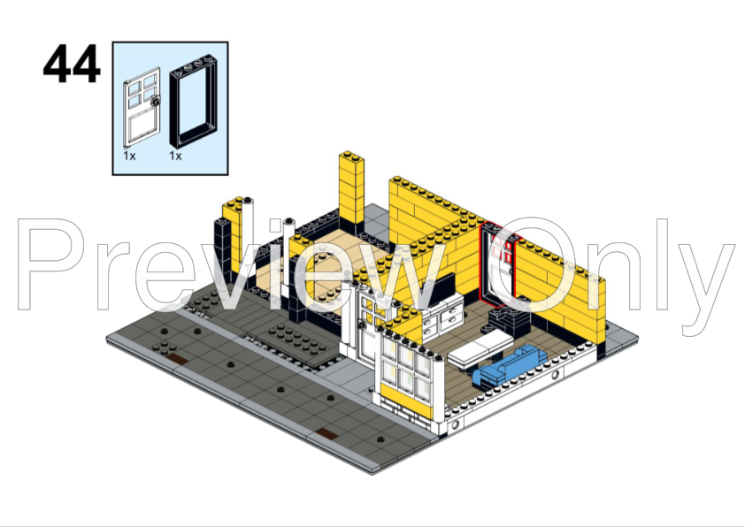 LEGO MOC Modular house "Streetcafe" by Klemmbausteinmagie | Rebrickable ...