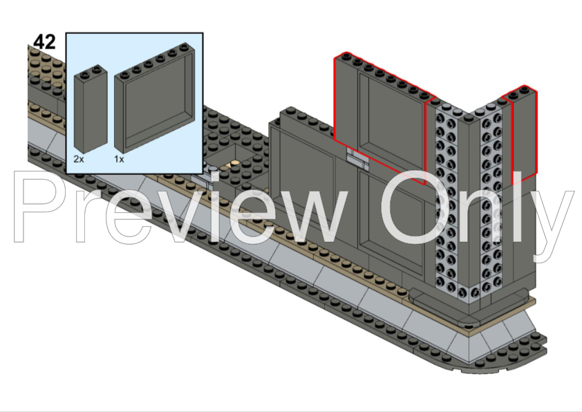 LEGO MOC Set 43222 Castle Enclosure (Dark Grey) by Brick Artisan ...