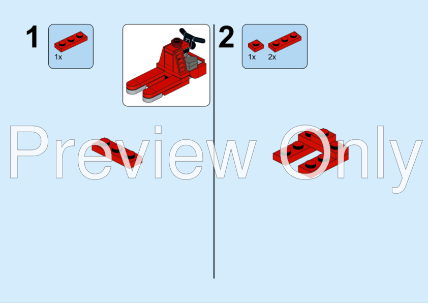 LEGO MOC Pallet Truck Set by HardytheDoggo | Rebrickable - Build with LEGO