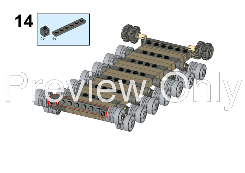 LEGO MOC Leopard 1 (Tan and Dark Bluish Gray Camoflauge) by 640Maple ...