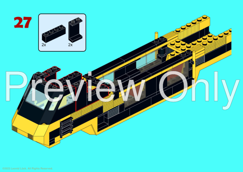 LEGO MOC Metro Liner by Legonid | Rebrickable - Build with LEGO