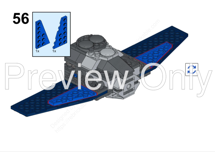 LEGO MOC Skipray Blastboat (GAT-12) by Hedu88 | Rebrickable - Build ...