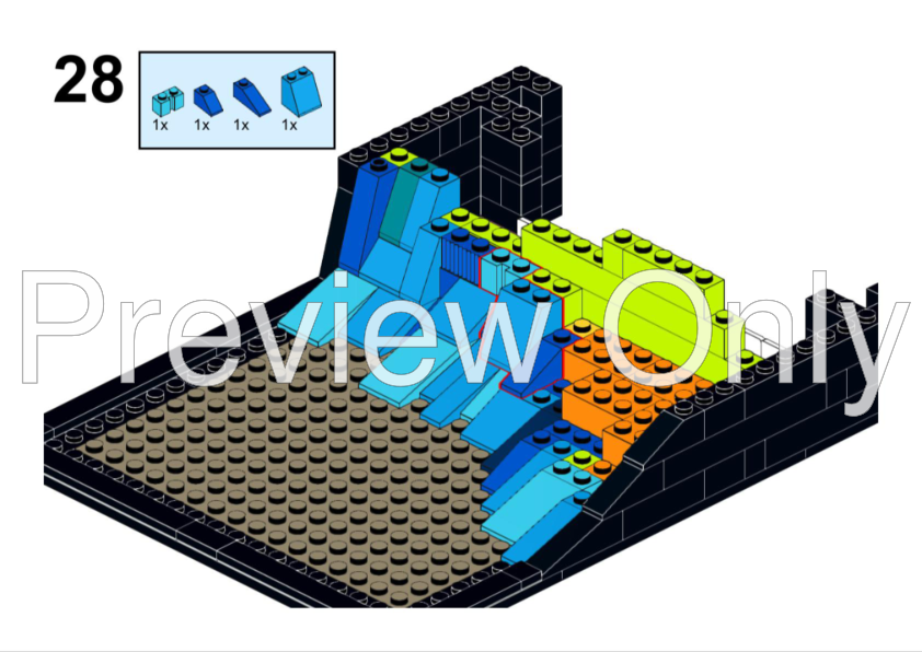 LEGO MOC Diorama: The Tsunami by Famulimus | Rebrickable - Build with LEGO
